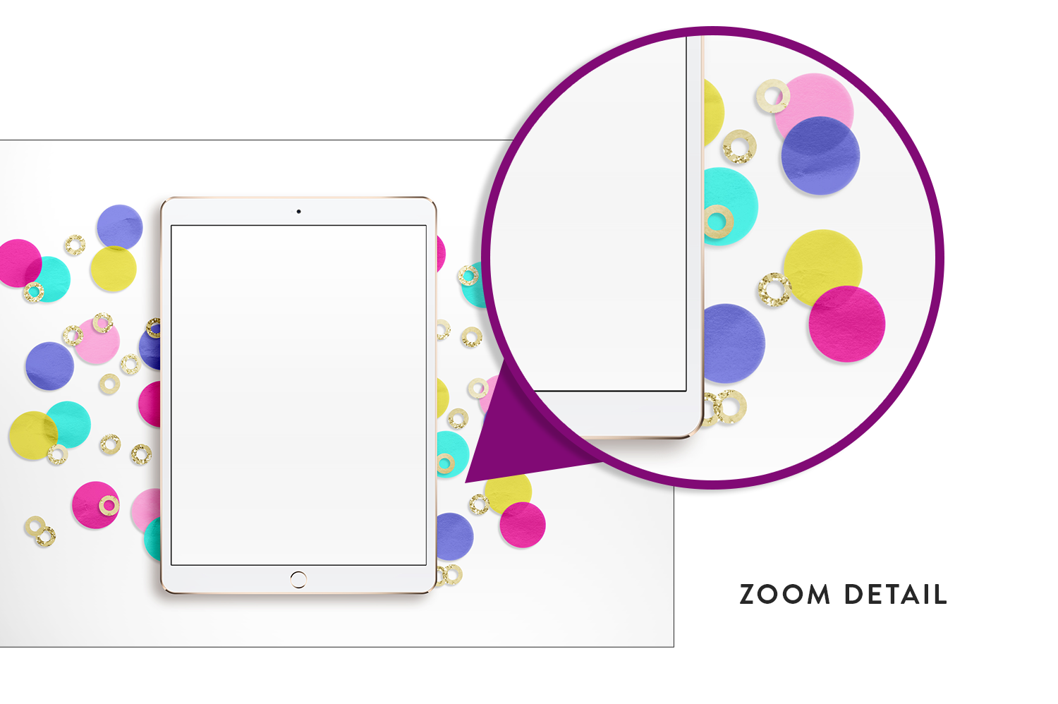 Giant Confetti Stock Image & Mockup Bundle