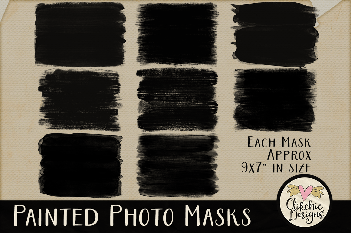 Clipping Masks - Painted Photo Photoshop Masks & Tutorial (89517 ...