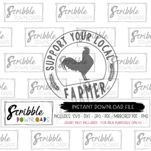 Support Your Local Farmer SVG (79232) | SVGs | Design Bundles