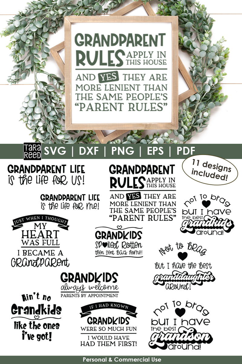 Grandparent Life - Family SVG and Cut Files for Crafters (158449) | Cut ...