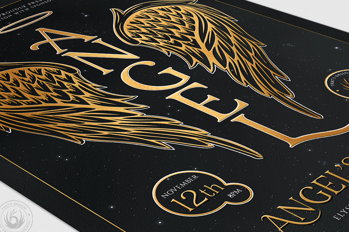 Angels Party Flyer Template V3
