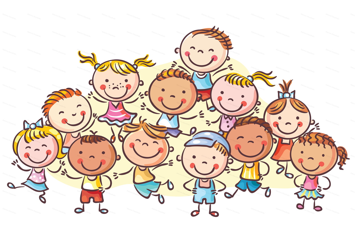 Happy Cartoon Kids Bundle, children doodle, kids doodle (111896 ...