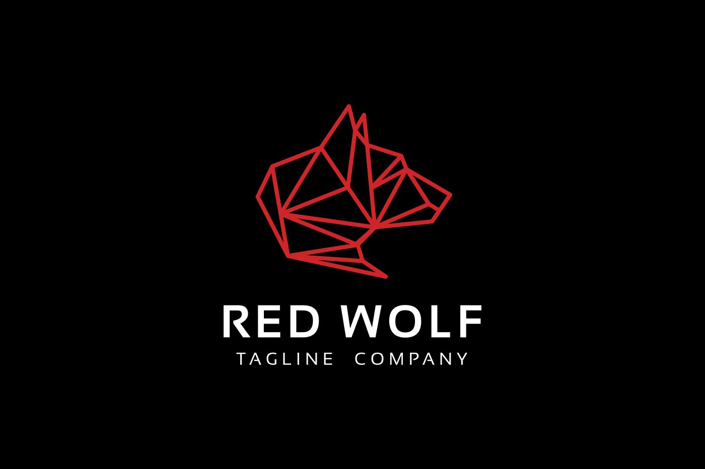 Red Wolf Logo (167910) | Logos | Design Bundles