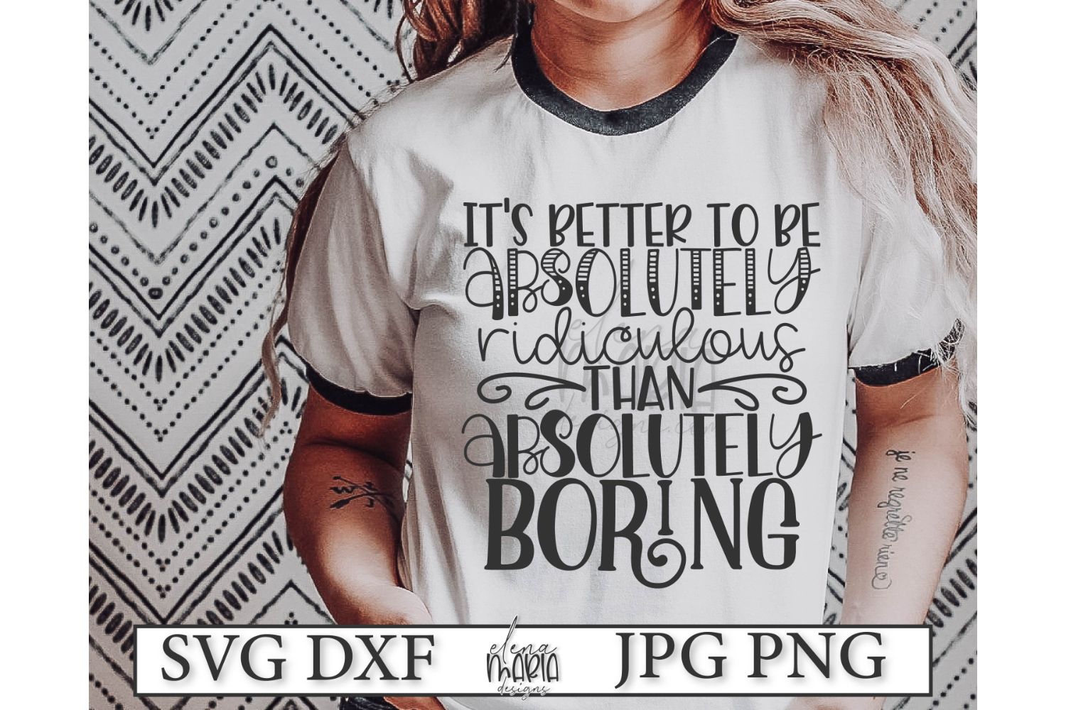Humor Quote SVG File | Be Absolutely Ridiculous Svg File