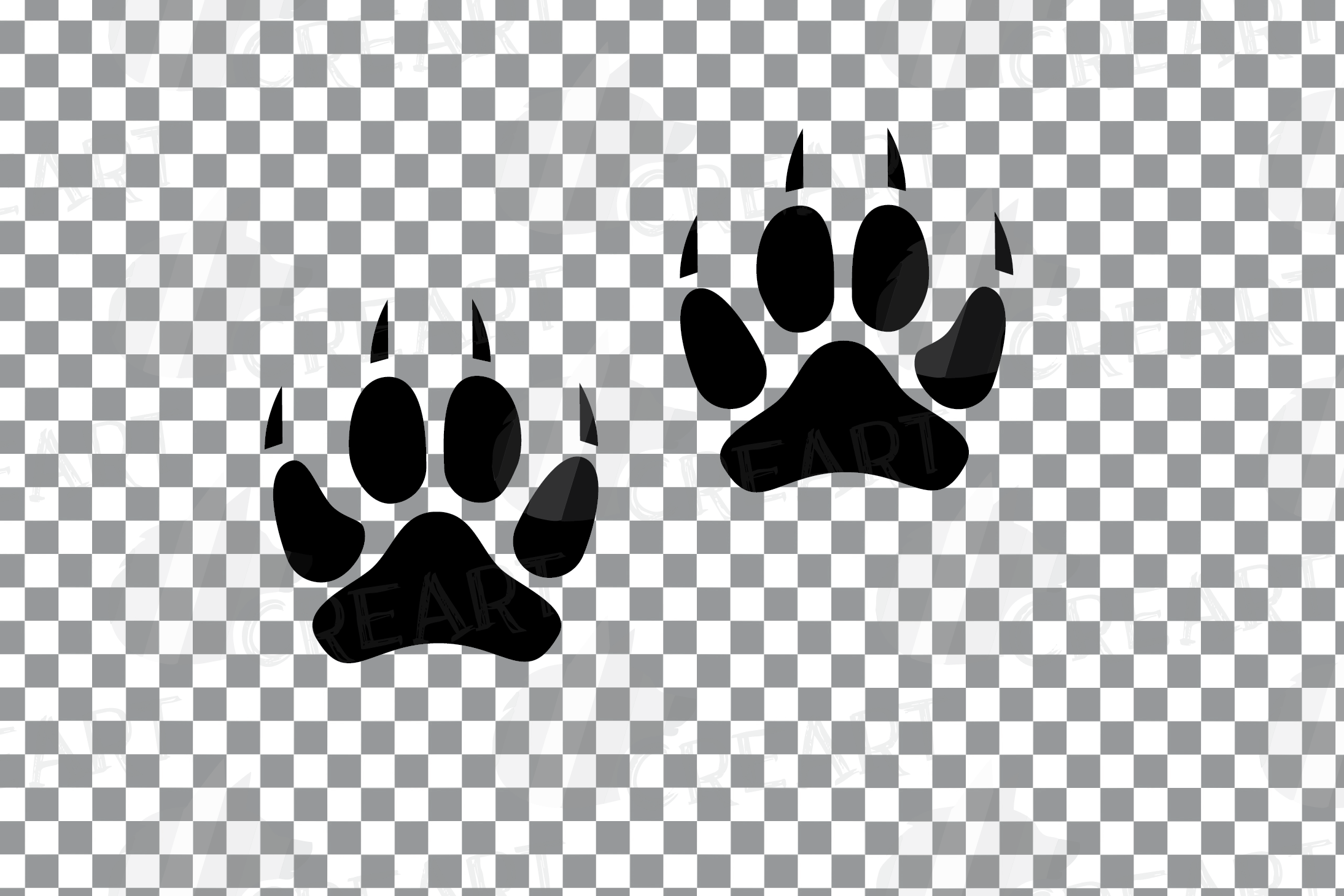 Animal Tracks, Woodland Animals footprints Clipart pack (109435 ...