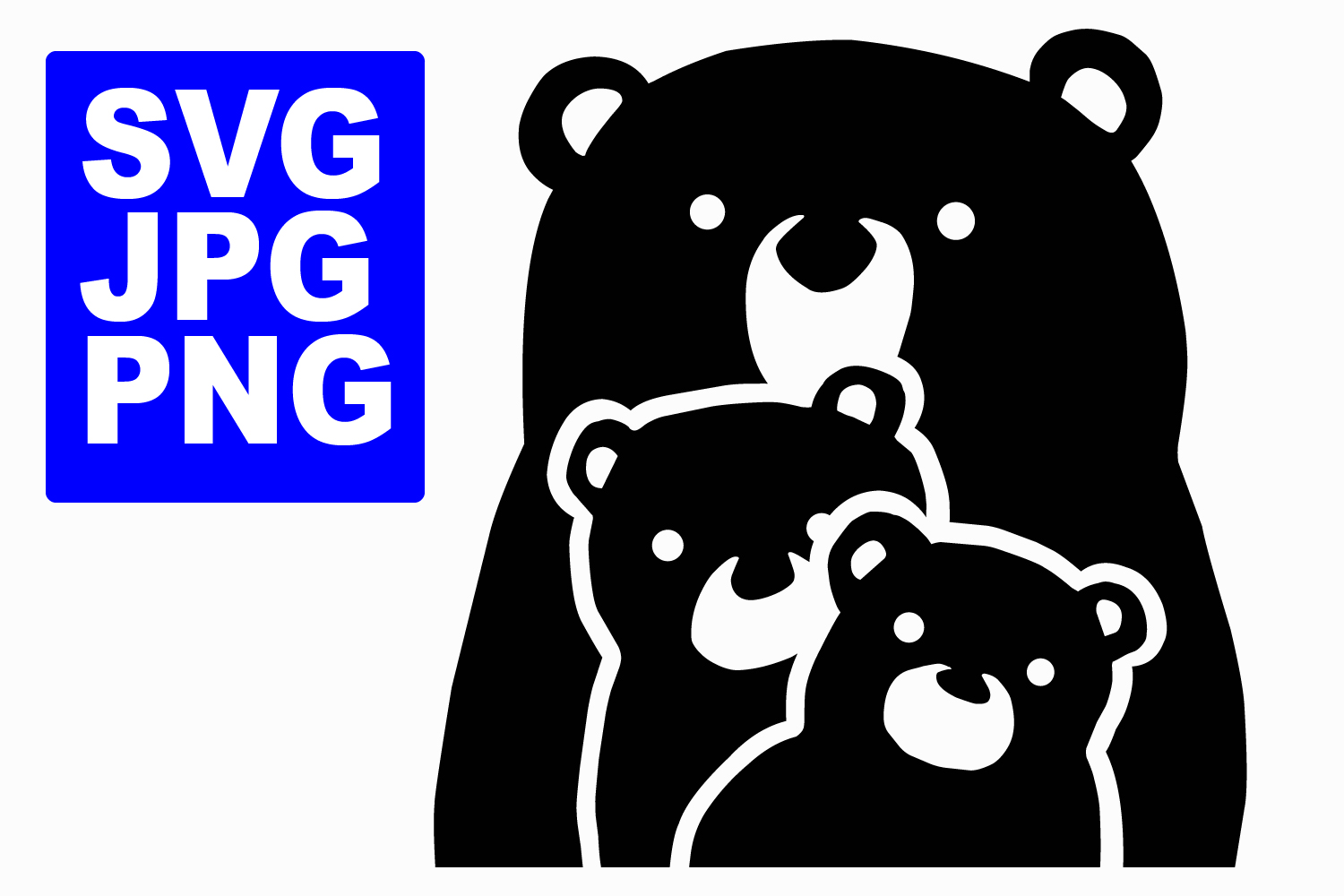 Bear Family - SVG/PNG/JPG