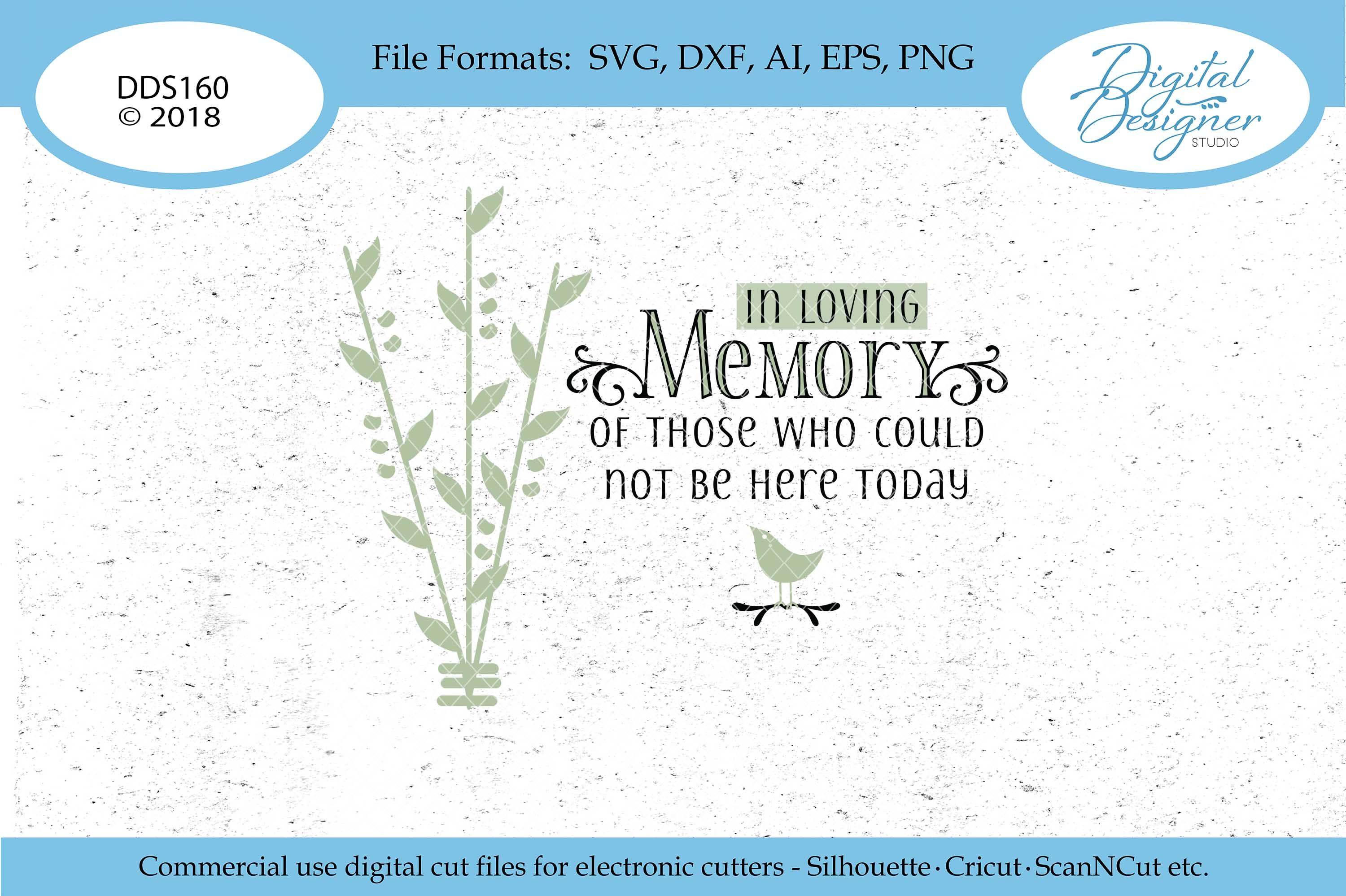 In Loving Memory Wedding Memorial SVG DXF PNG EPS Cut File