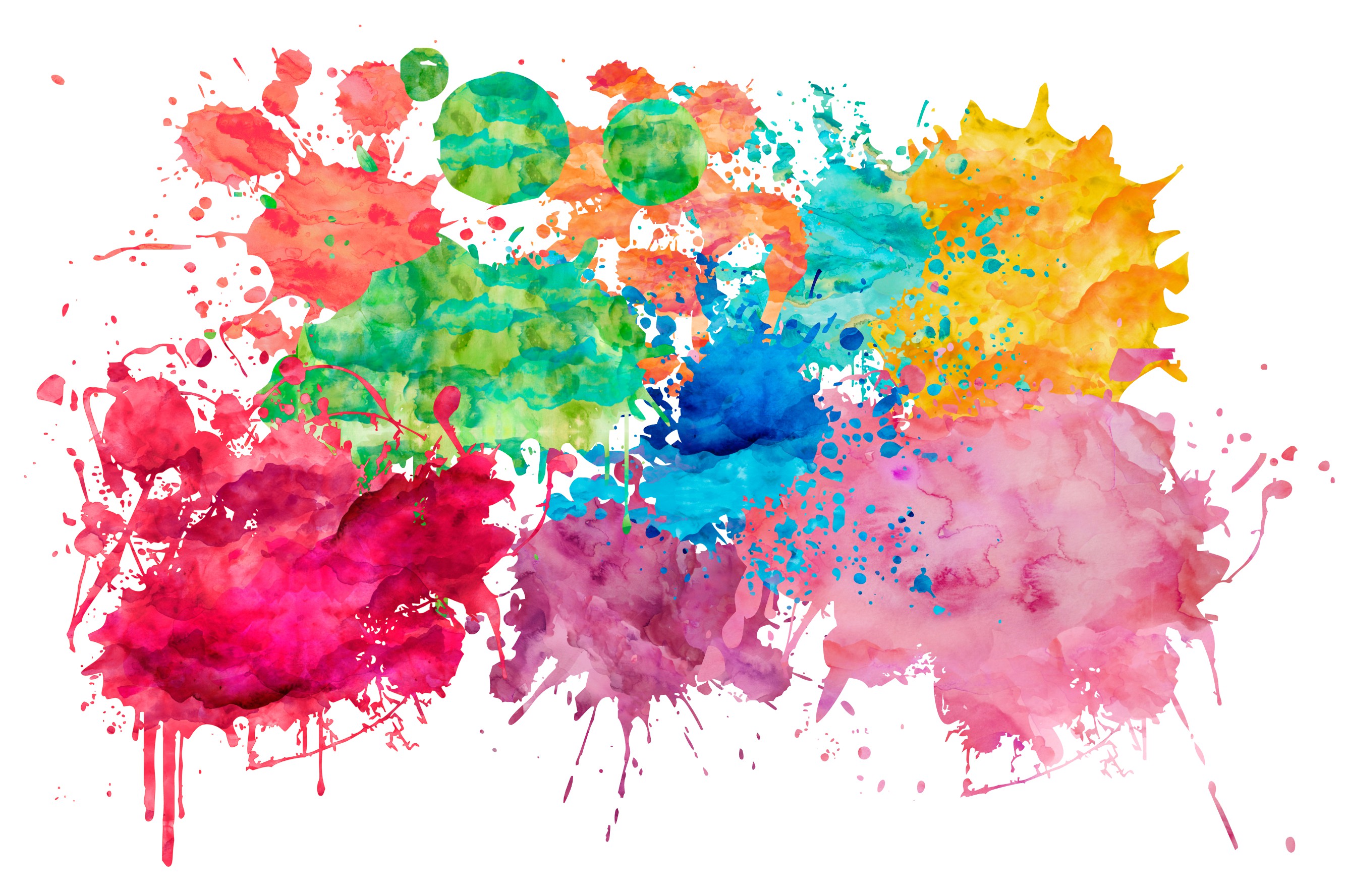 Sublimation Background Colour Splashes PNG SVG Bundle 305656 