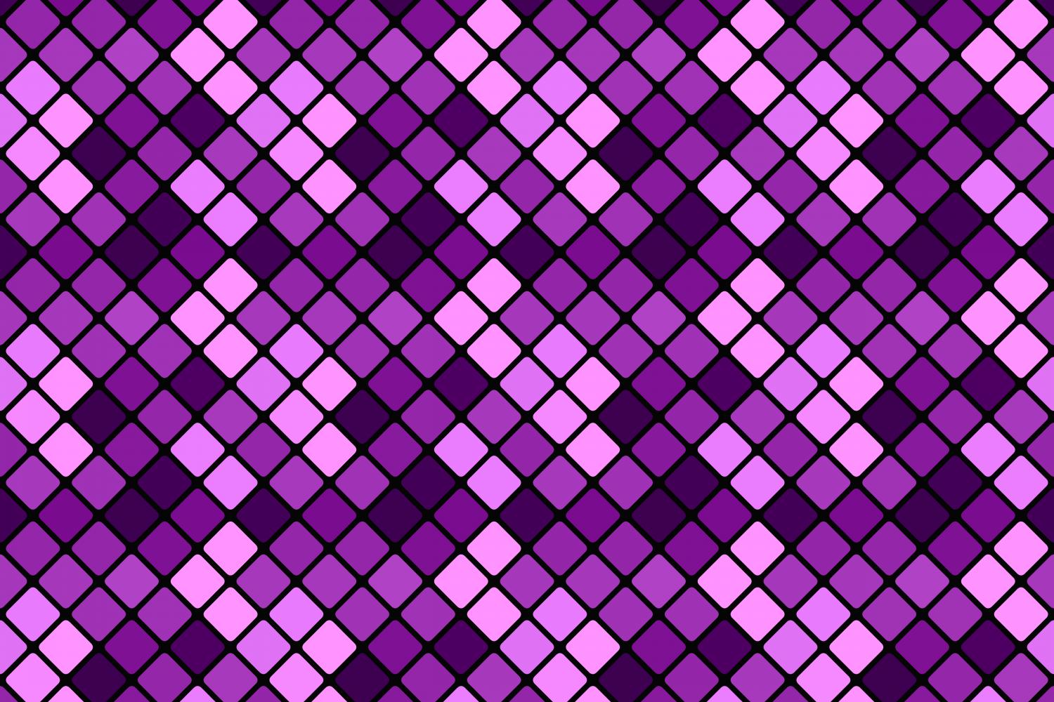 24 Seamless Purple Square Patterns