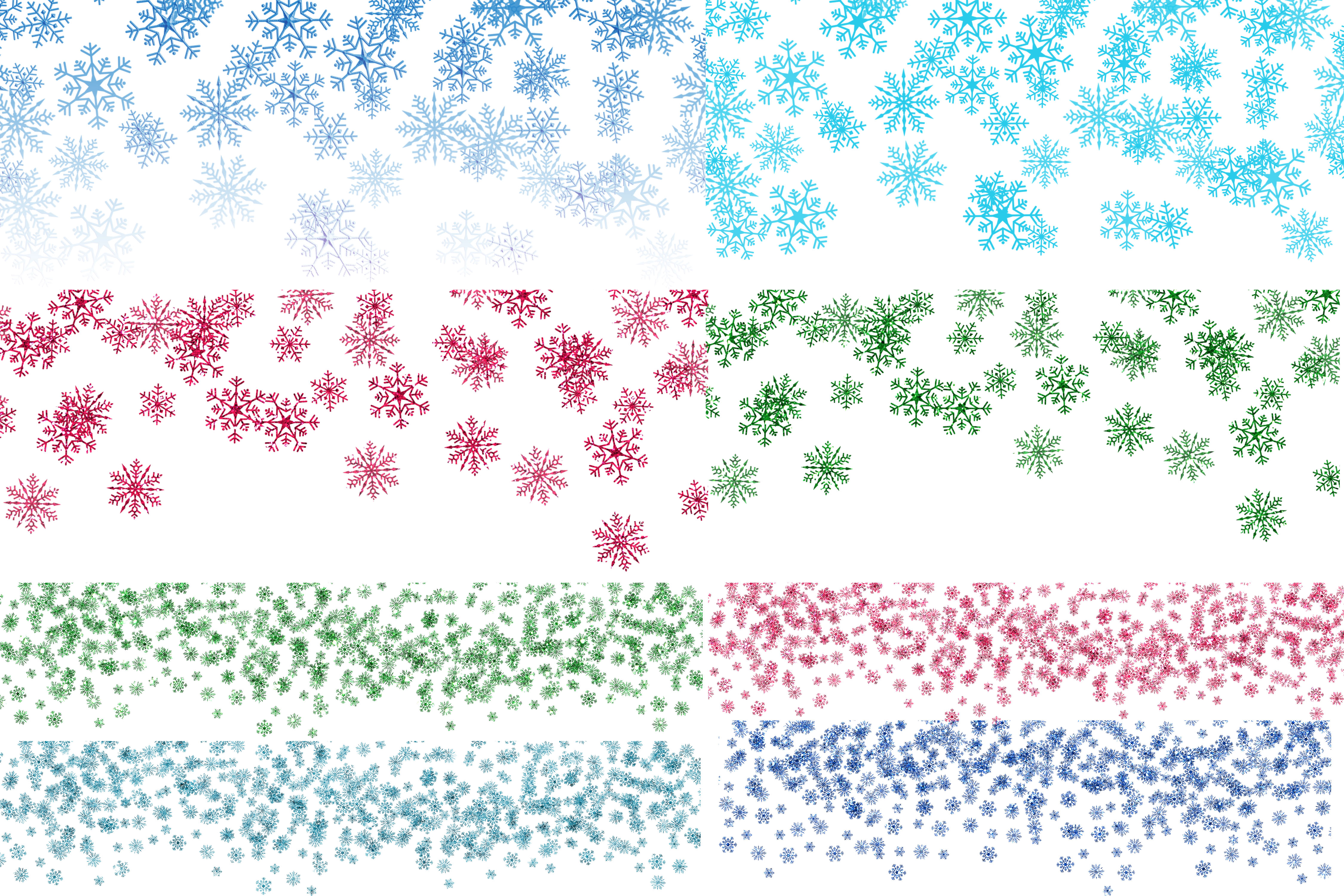 Snowflake confetti clipart