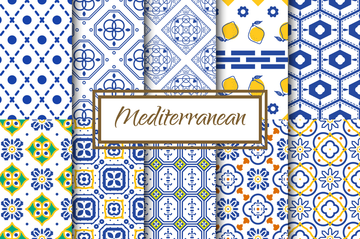 Mediterranean Seamless Patterns