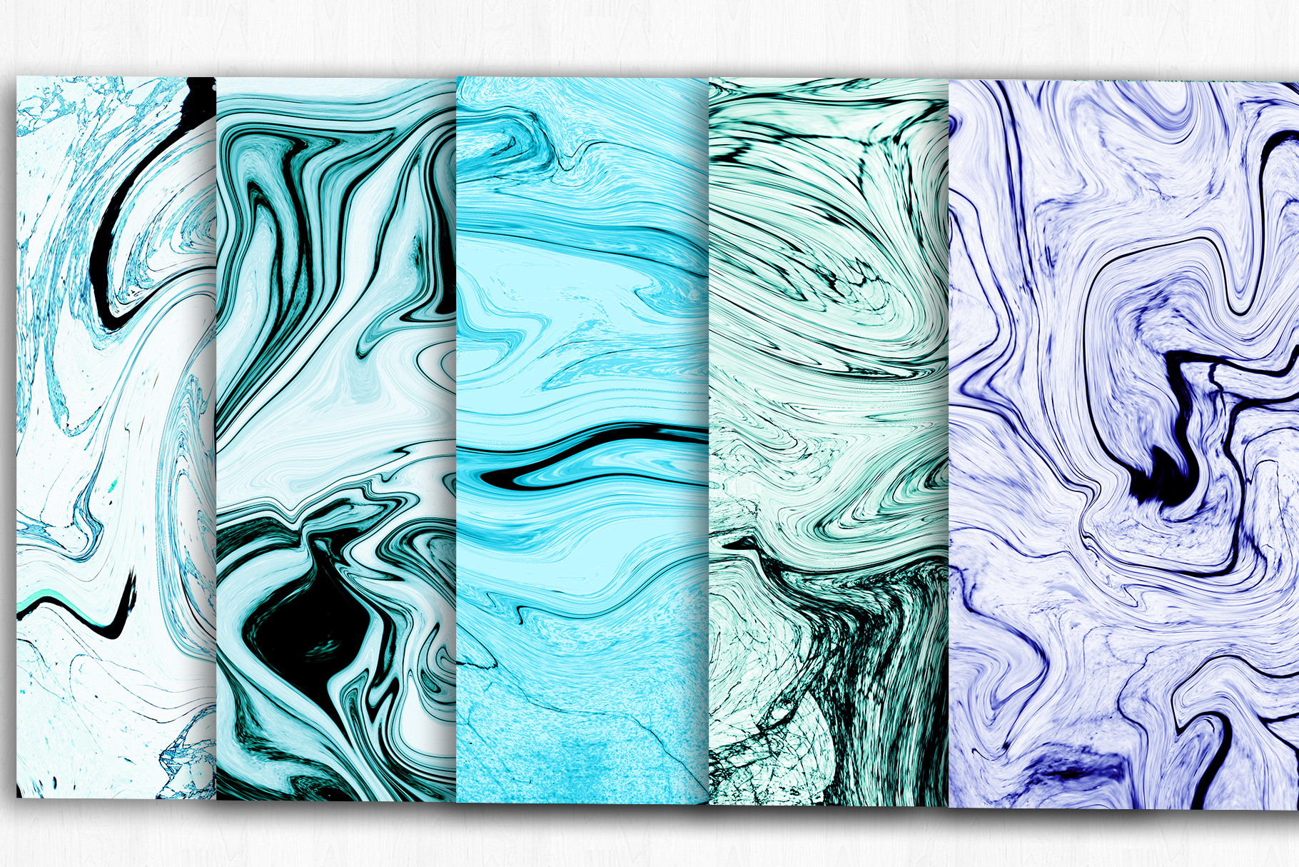 Marble Digital Papers, Blue Marble Background (91664) | Backgrounds ...