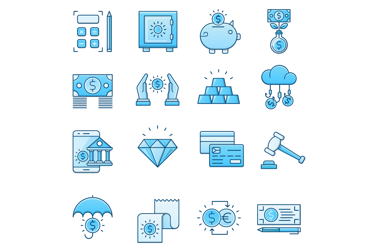 Banking icons set (128067) | Icons | Design Bundles