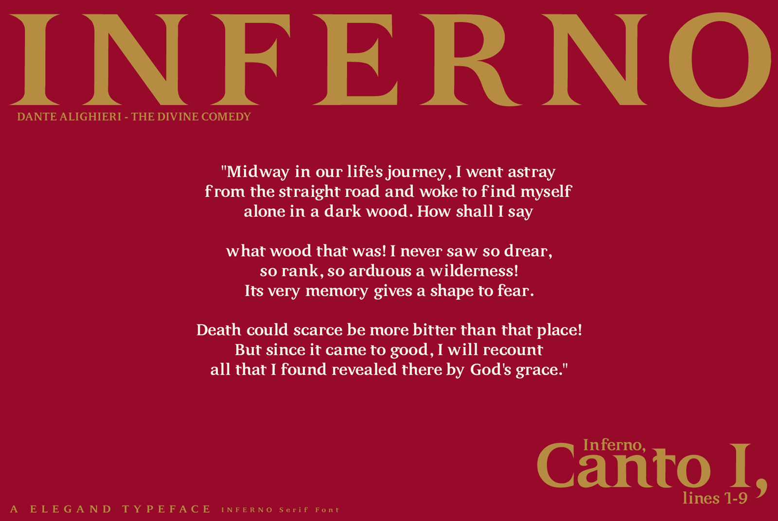 INFERNO Serif font