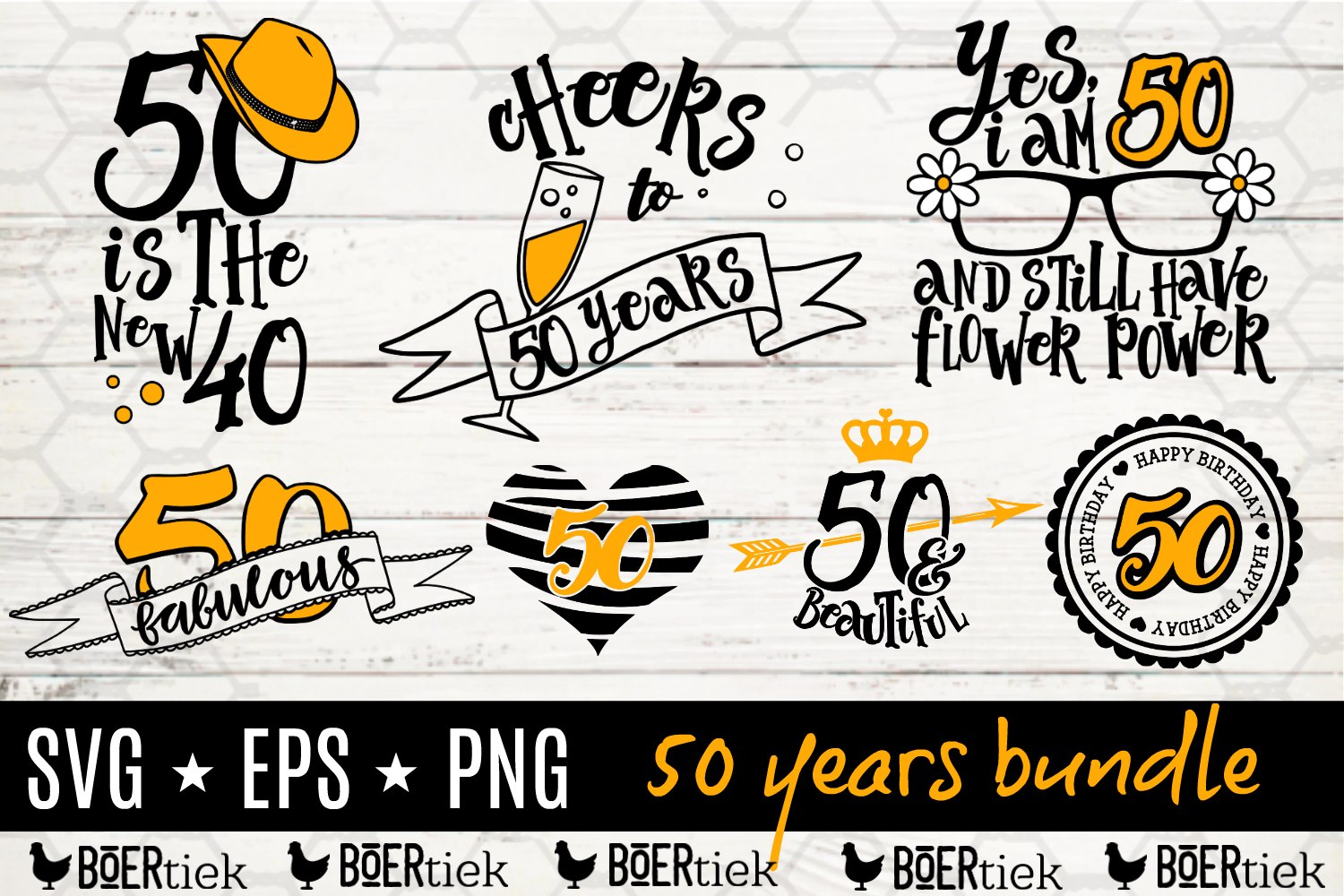 50 years bundle, SVG files