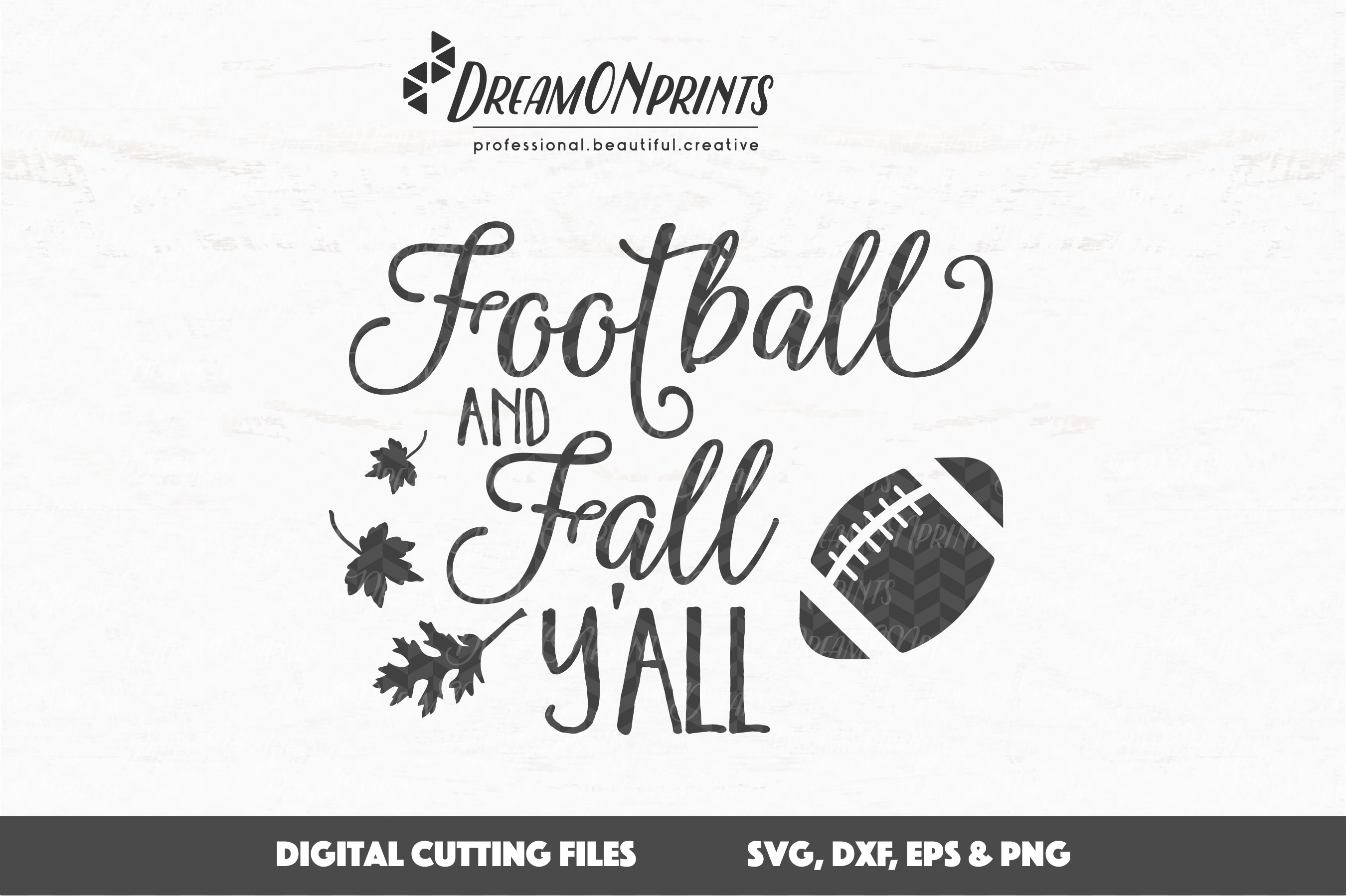 Football SVG Cut Files - Football and Fall Y'all