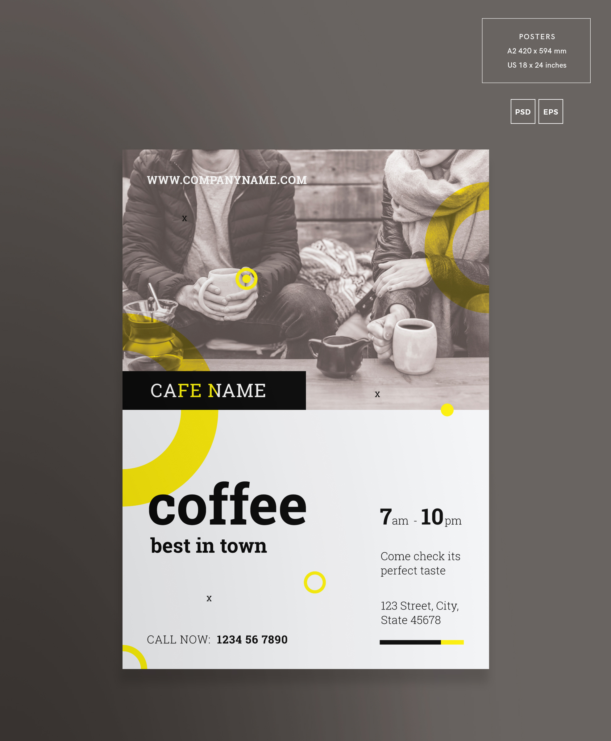 Coffee House Cafe Restaurant Design Templates Bundle