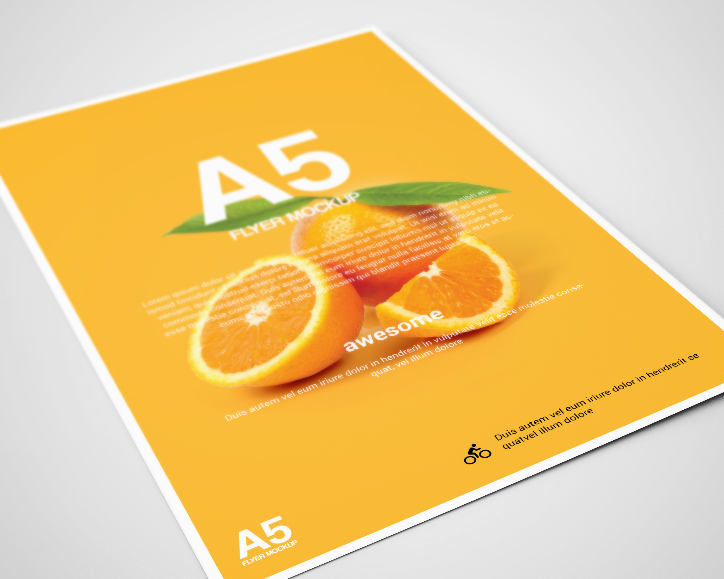 A5 FLYER MOCKUP A5 FLYER MOCKUP