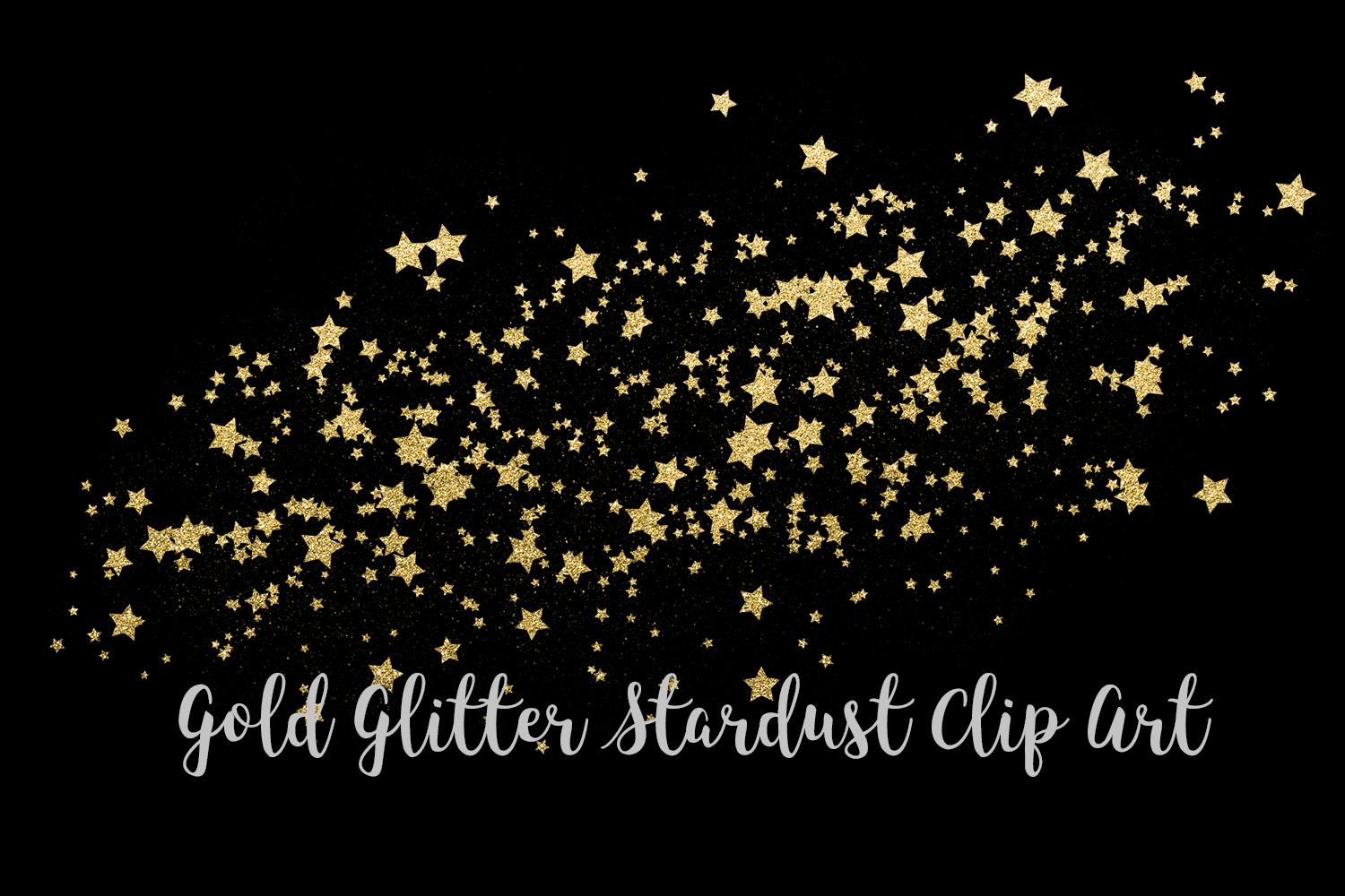 Gold Glitter Stardust, Transparent PNG