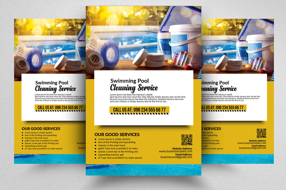 Pool Cleaning Service Flyer