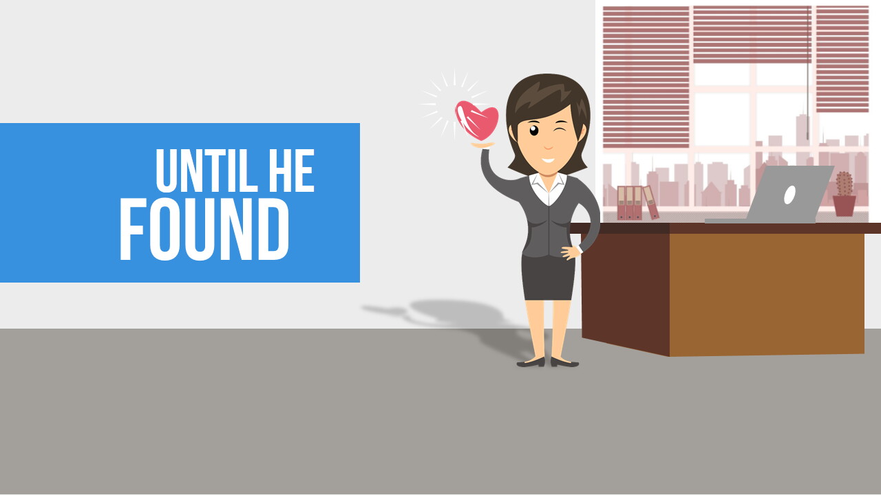 Businesswoman Cartoon PowerPoint Template