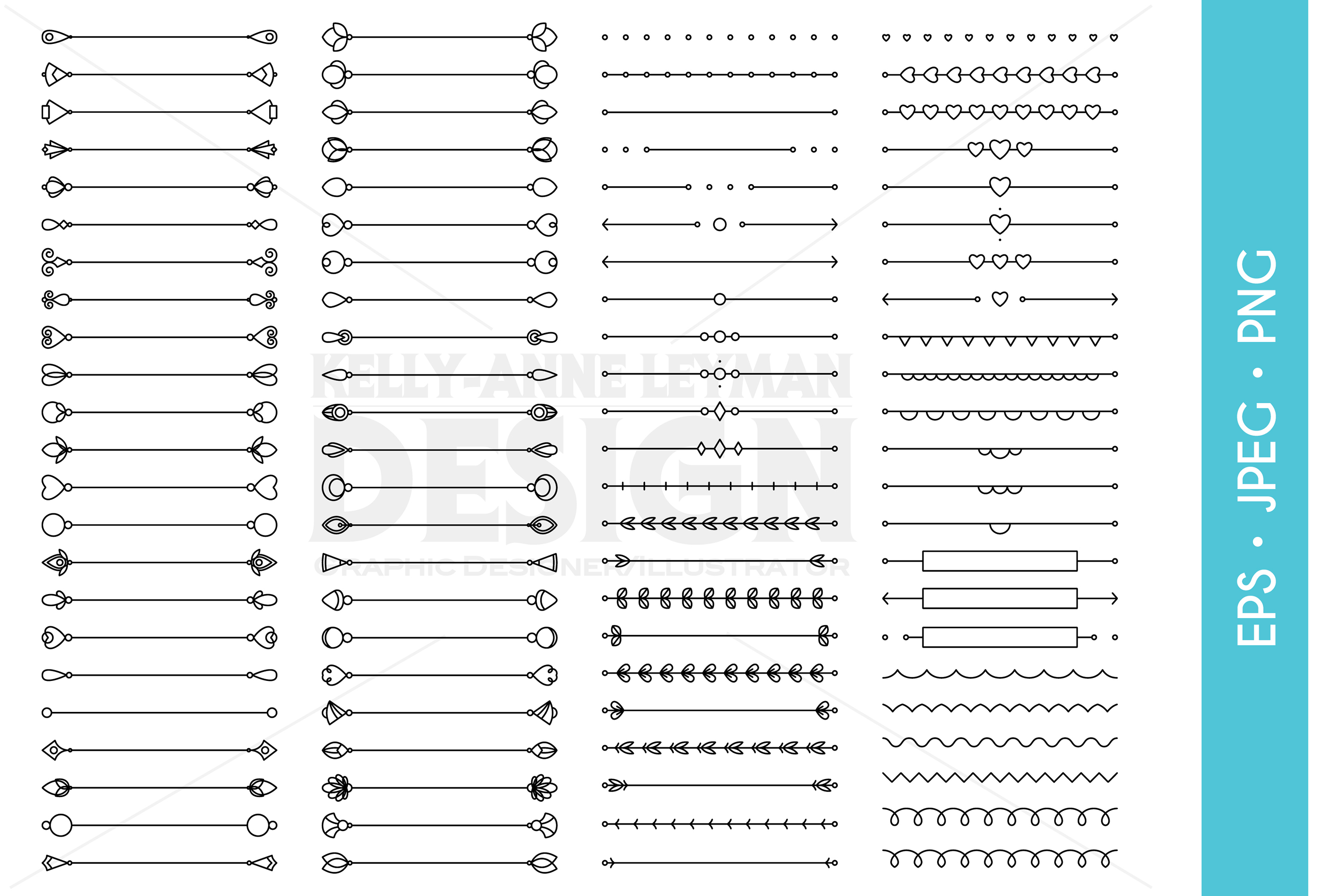Text Divider Clipart, Page Dividers, Decorative Border (270118 ...