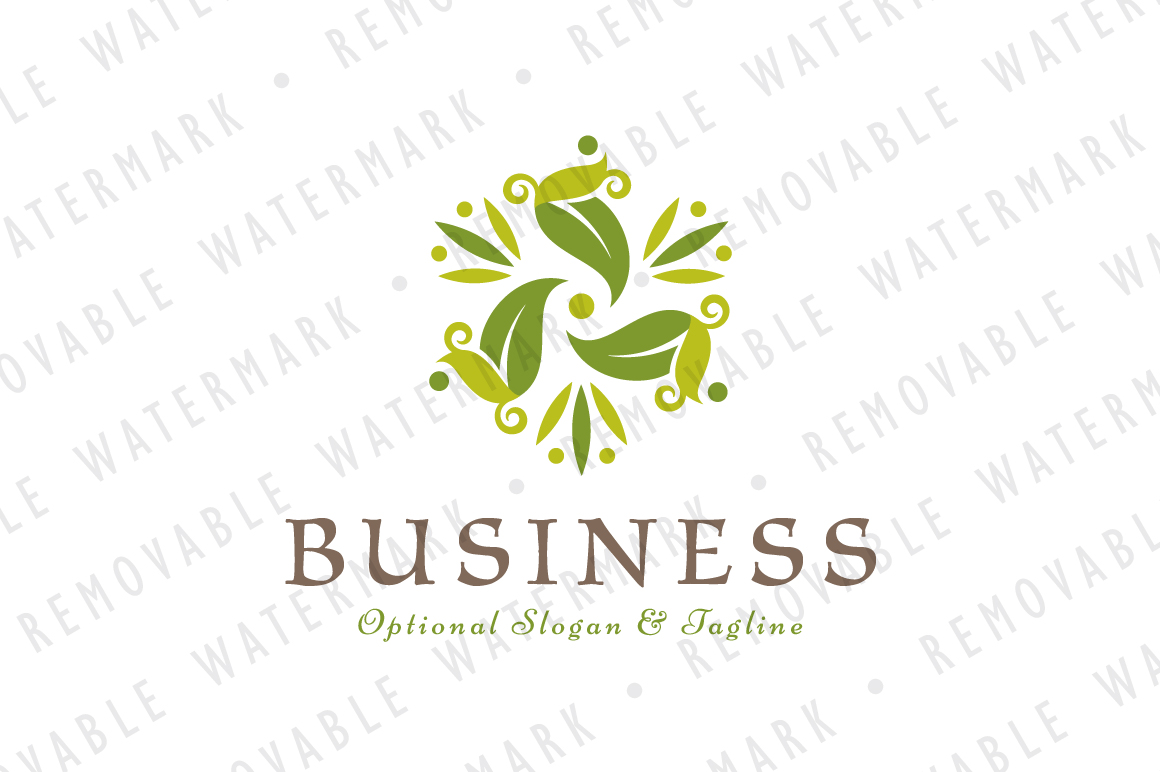 Abstract Leaf Transformation Logo