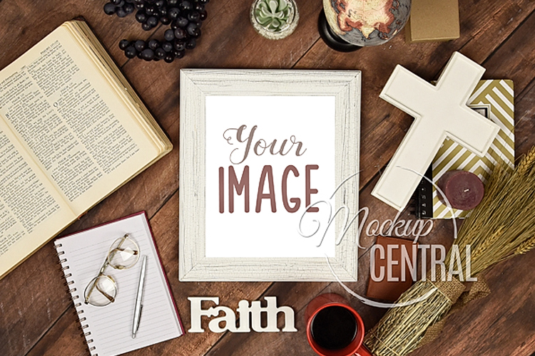 Religious Christian Frame Sign Mock Up, JPG Mockup (275053) | Household ...