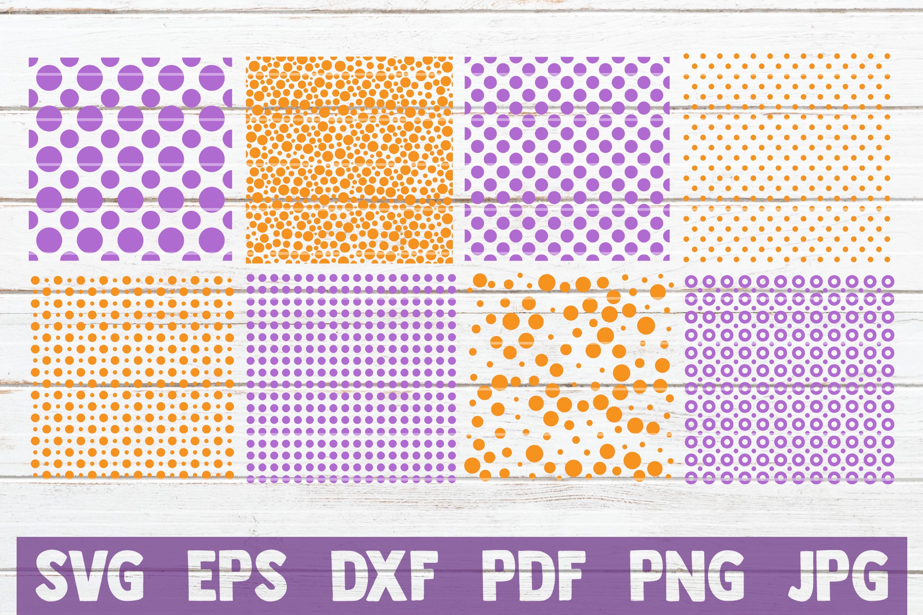 8 Polka dot pattern SVG Cut Files | seamless pattern (219181) | Cut ...