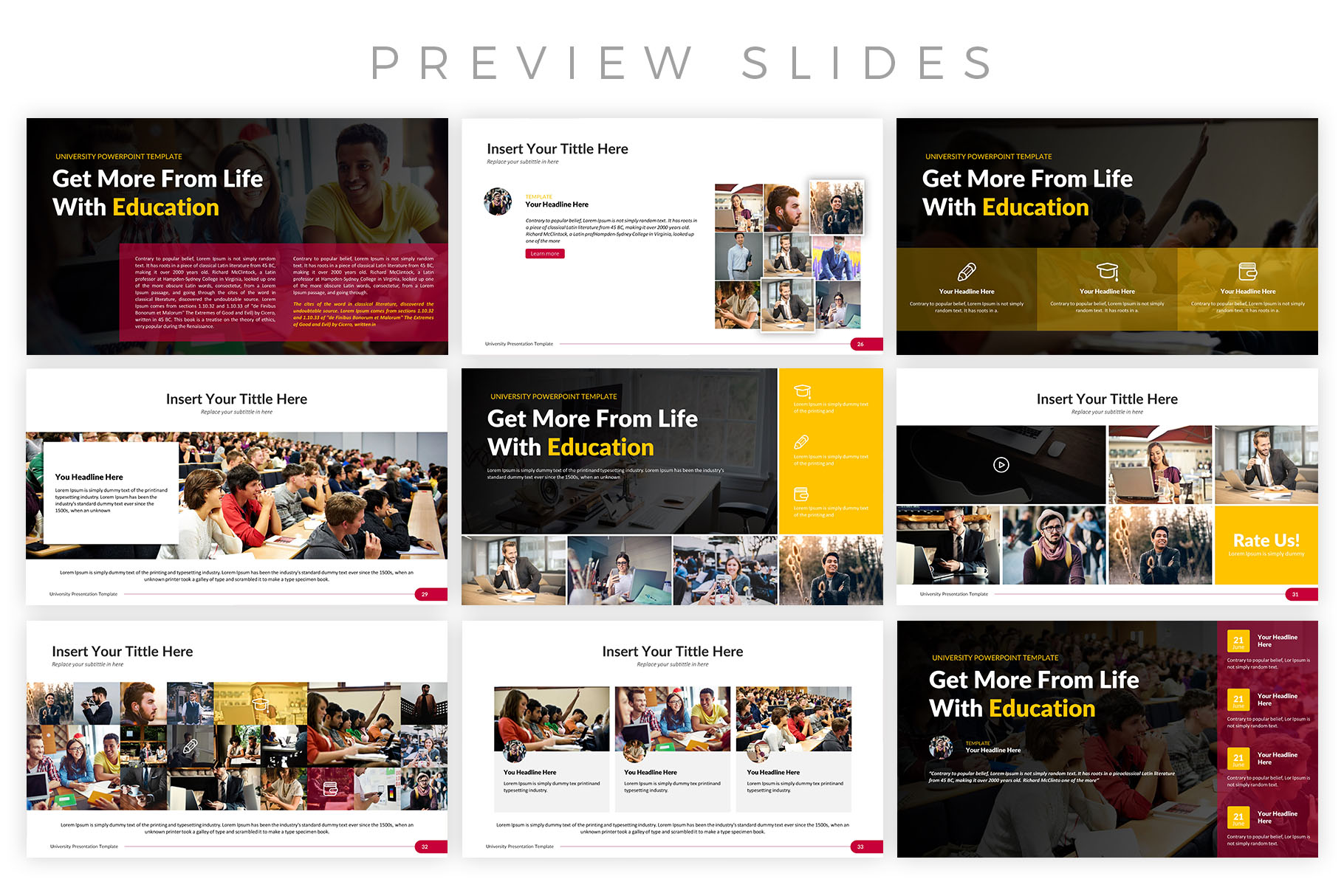 University Presentation Template (128021) | Presentation Templates ...