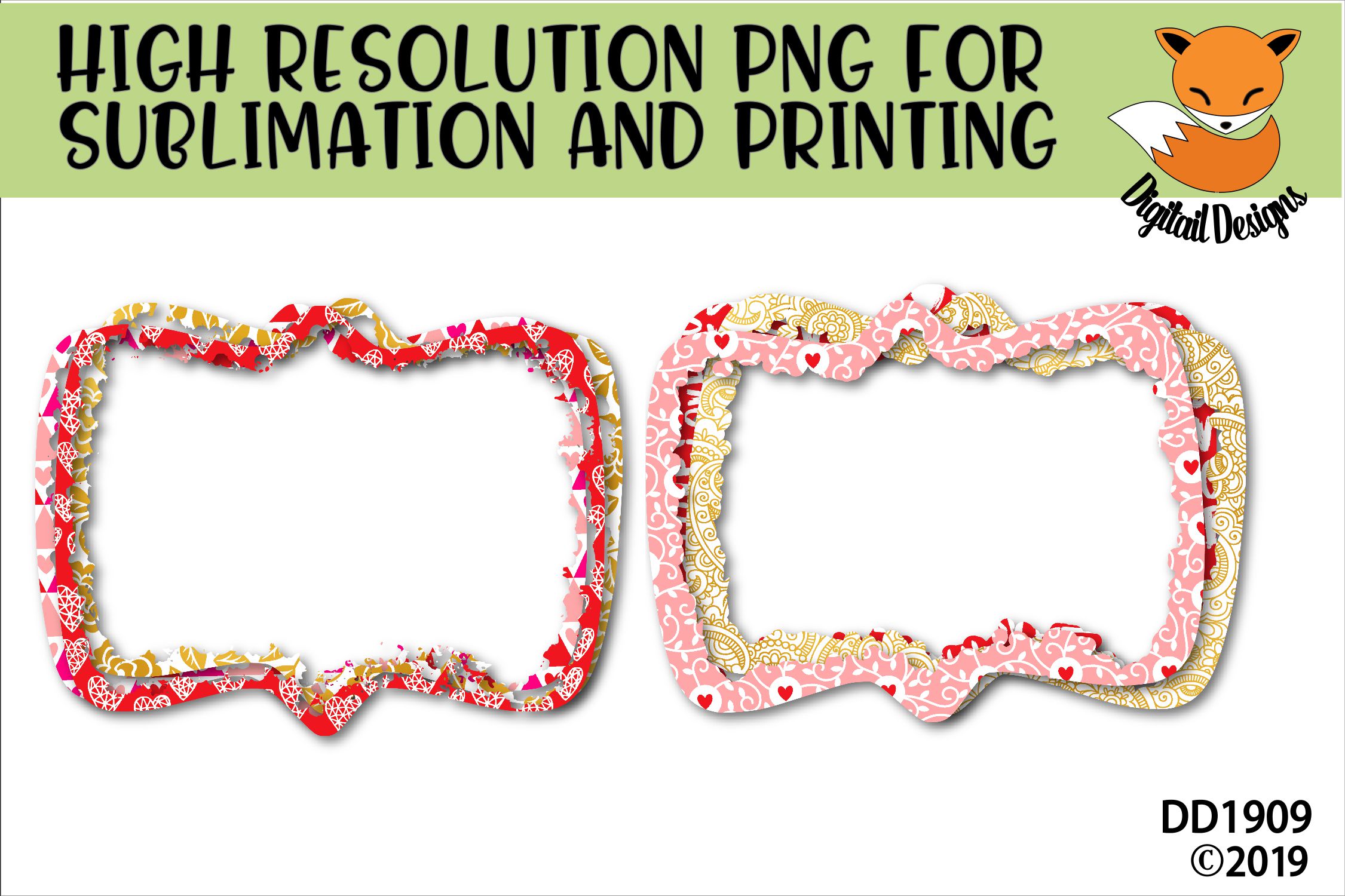 Valentine Sublimation Frames