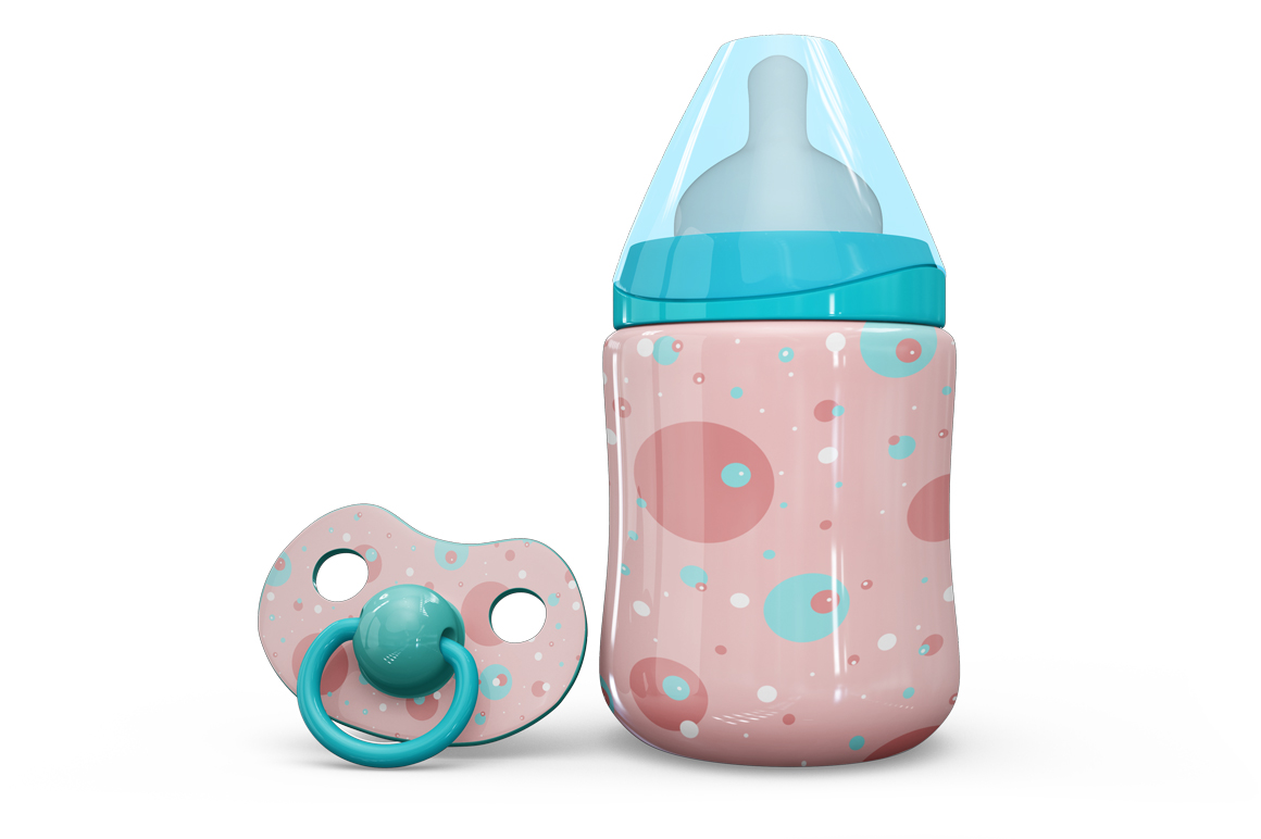 Baby Bottle and Pacifier Vol.2 Mockup