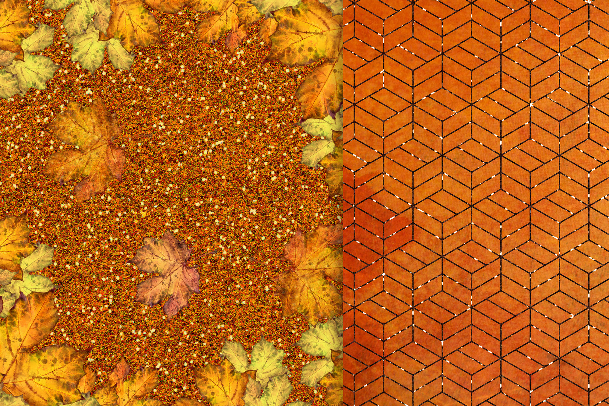 Fall digital papers, Sunflower papers,Autumn paper pack, A4 (290548 ...