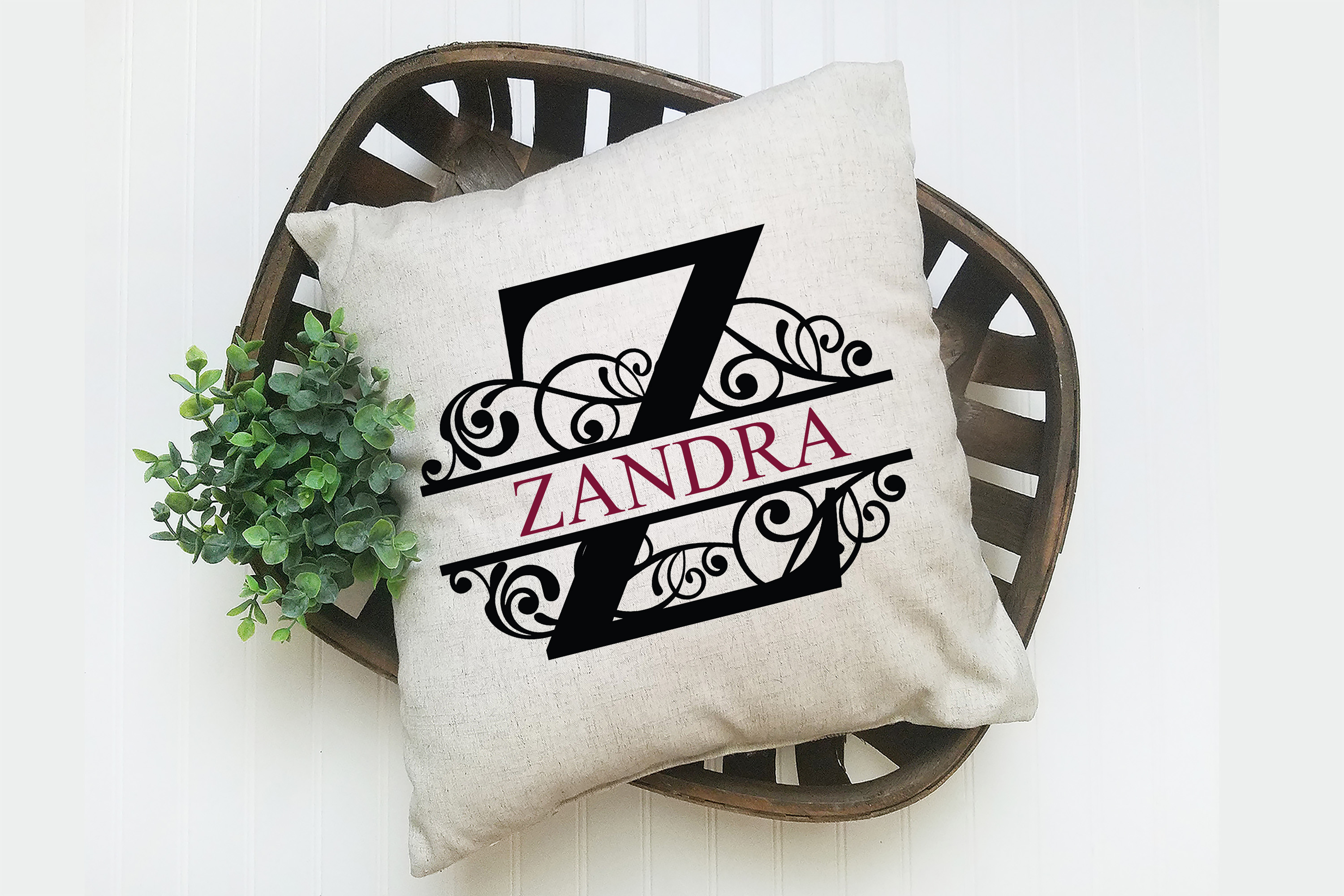 Split Monogram Letter Z SVG, Letter Z Monogram SVG (375432) | Cut Files ...