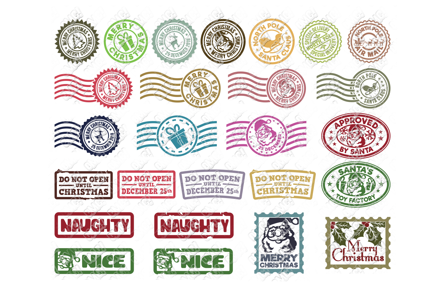 Christmas Postage Stamps