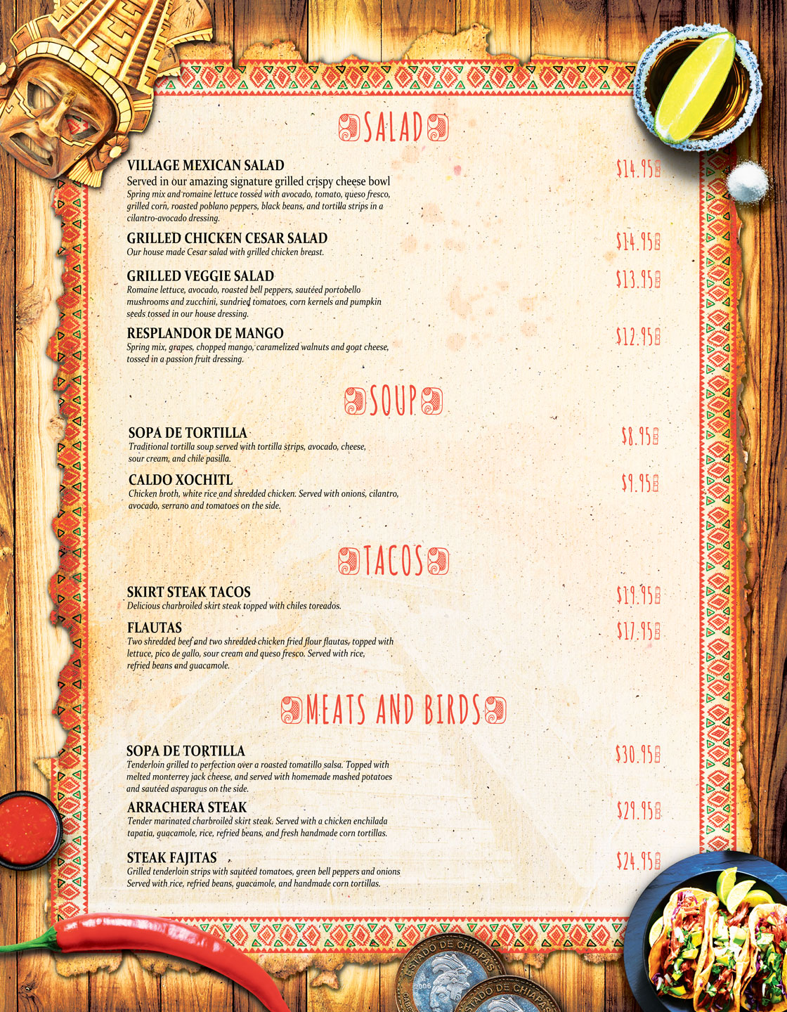 Mexican Menu (251057) | Flyers | Design Bundles