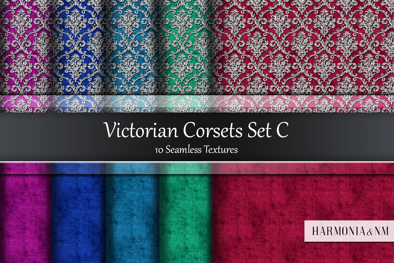 Victorian Corsets Set C Velvet Damask 10 Seamless Textures (353173 ...