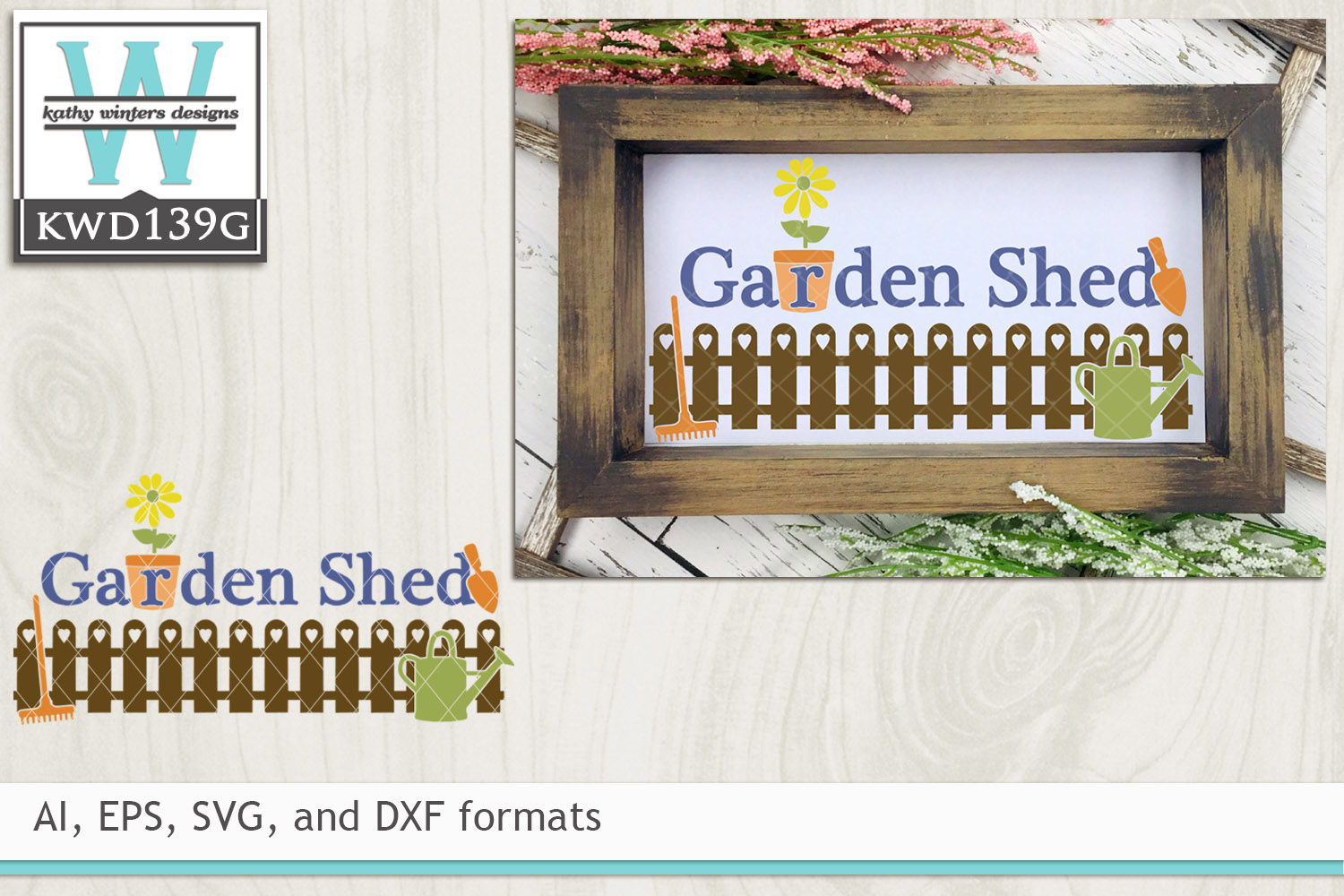 Gardening SVG - Garden Shed (15269) | Cut Files | Design Bundles