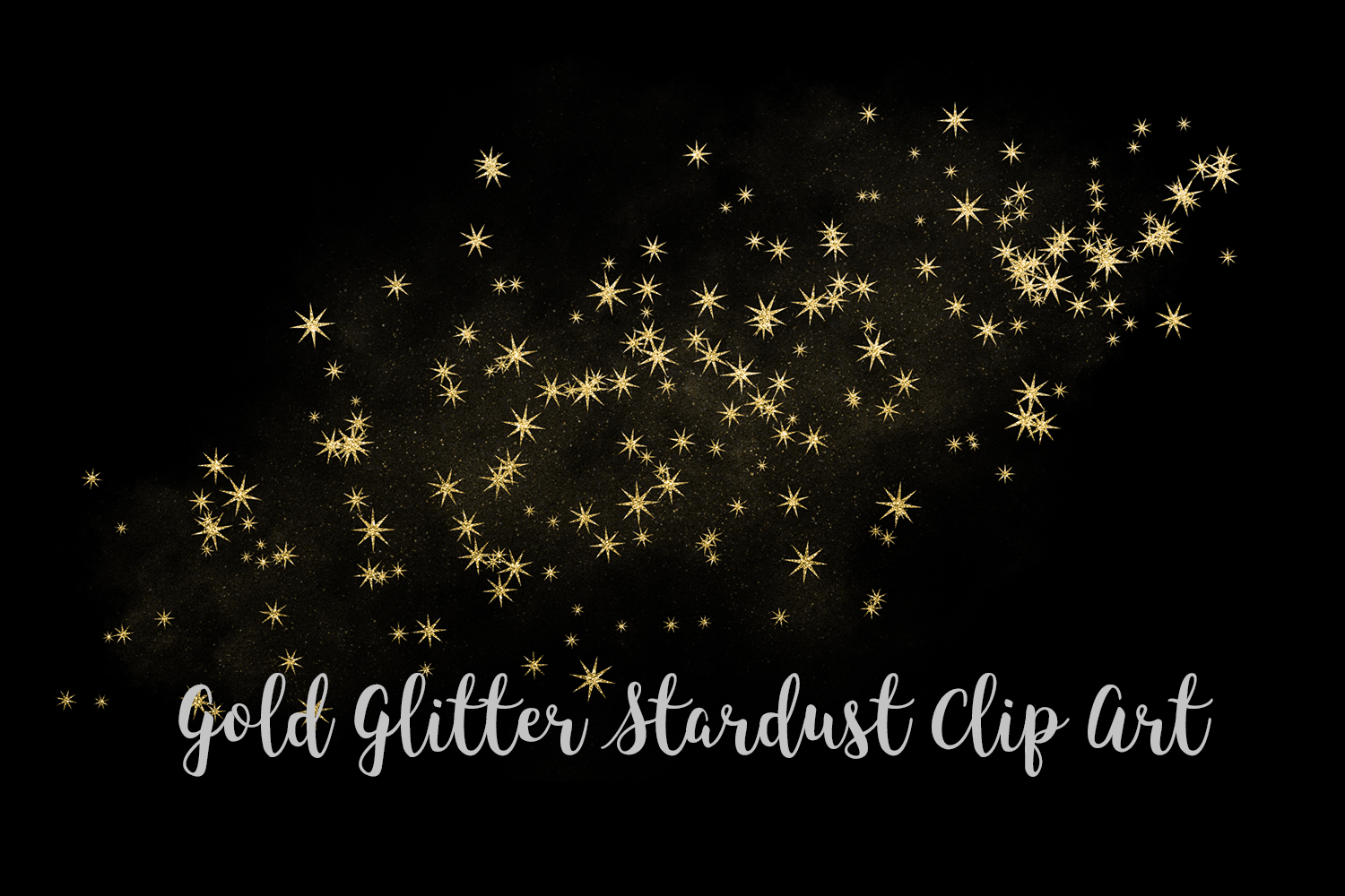 Gold Glitter Stardust, Transparent PNG
