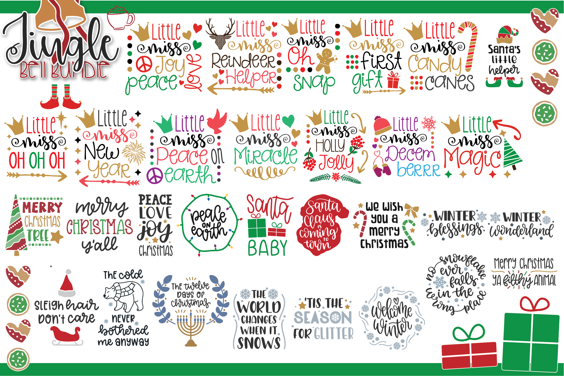 The Jingle Bell SVG Bundle | Christmas Bundle