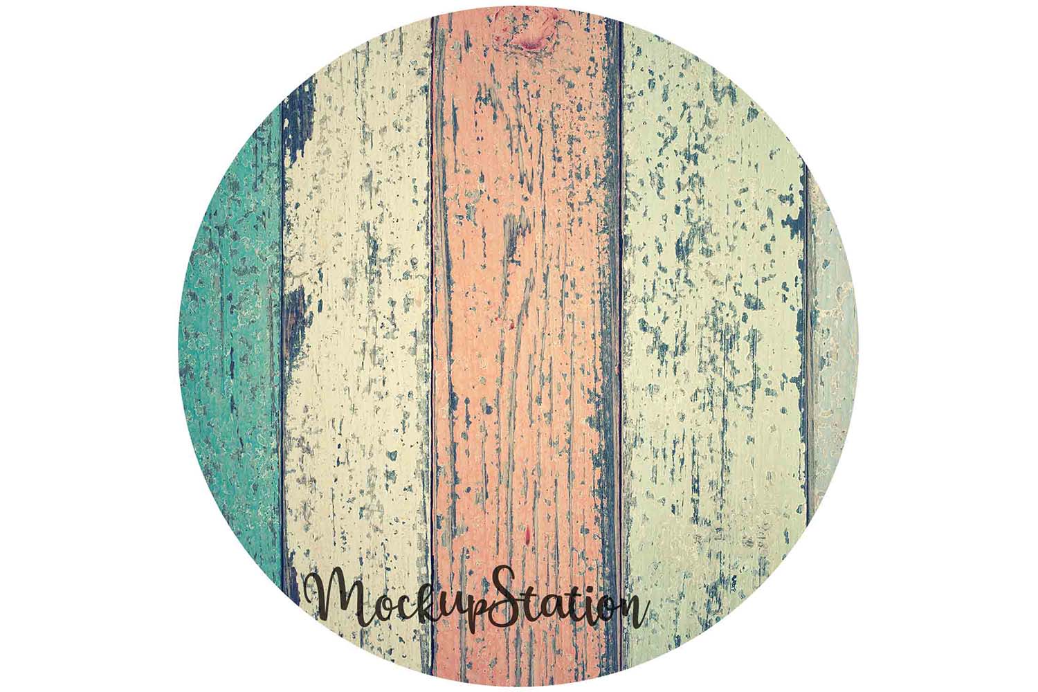 Sublimation Wood Background PNG Bundle, Round Frame Clip Art