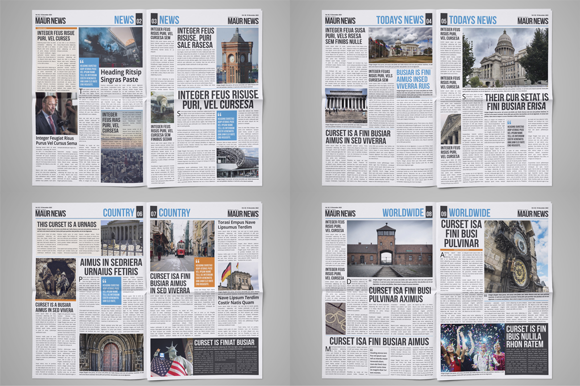 Newspaper Design Template v1