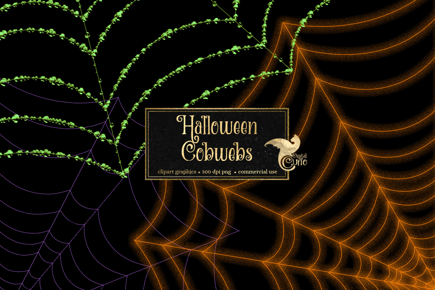 Halloween Cobweb Overlays