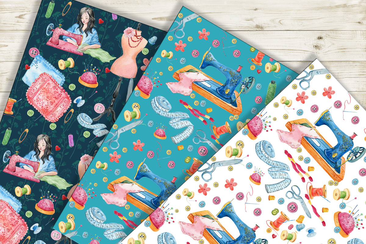 Sewing.seamless patterns