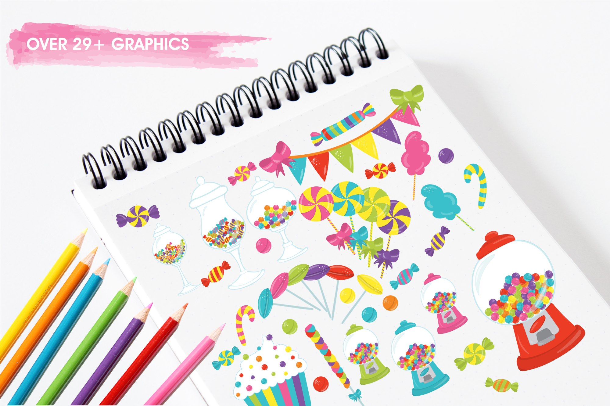 Candy Land graphics and illustrations (16549) | Illustrations | Design ...