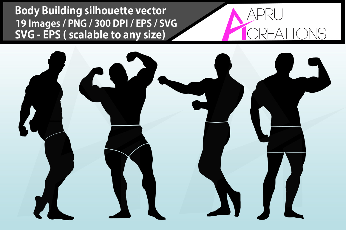 bodybuilding svg silhouette / Muscle Man Svg / Muscle Man (127400 ...