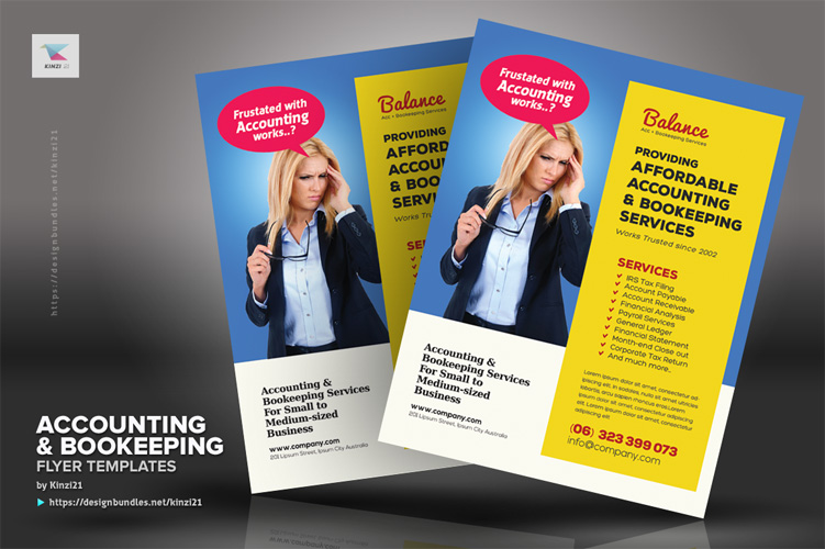 Accounting & Bookkeeping Flyer Templates