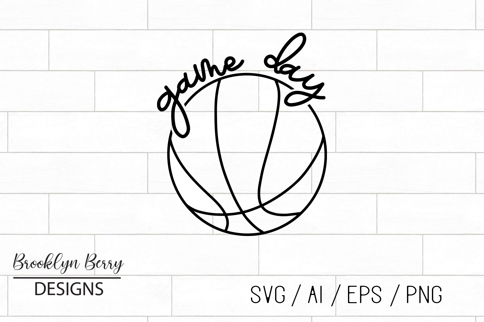Game Day Basketball SVG