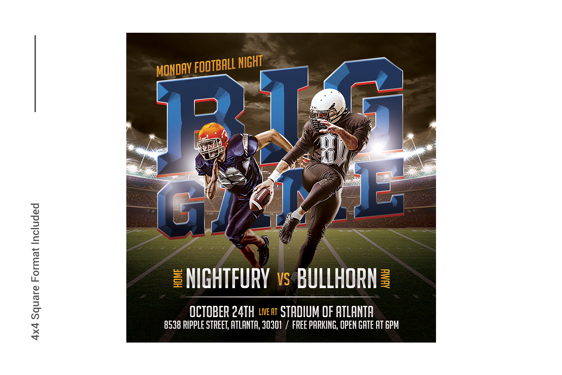 American Football Flyer Template