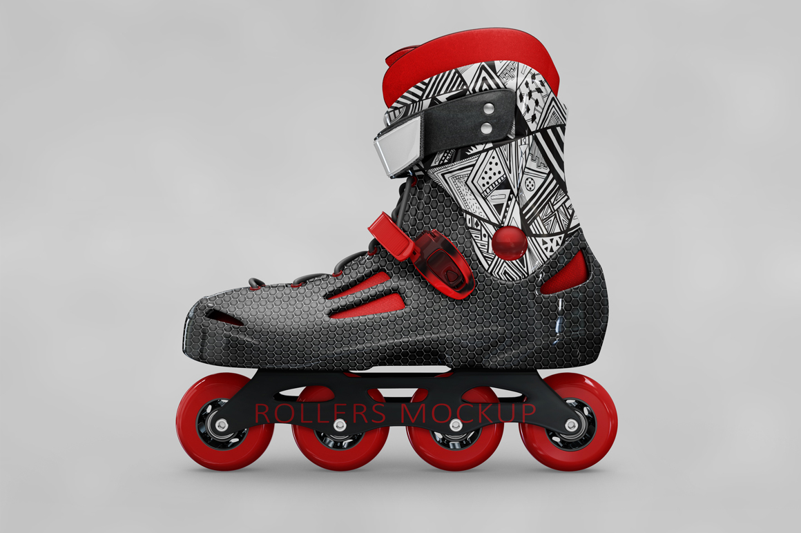Roller Blade Mockup (35288) | Mock Ups | Design Bundles